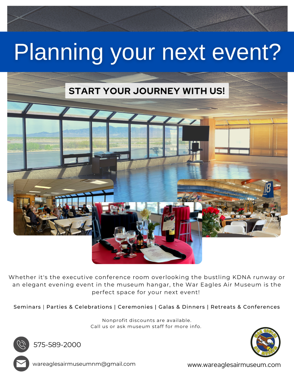 Plan Your Next Event – War Eagles Air Museum